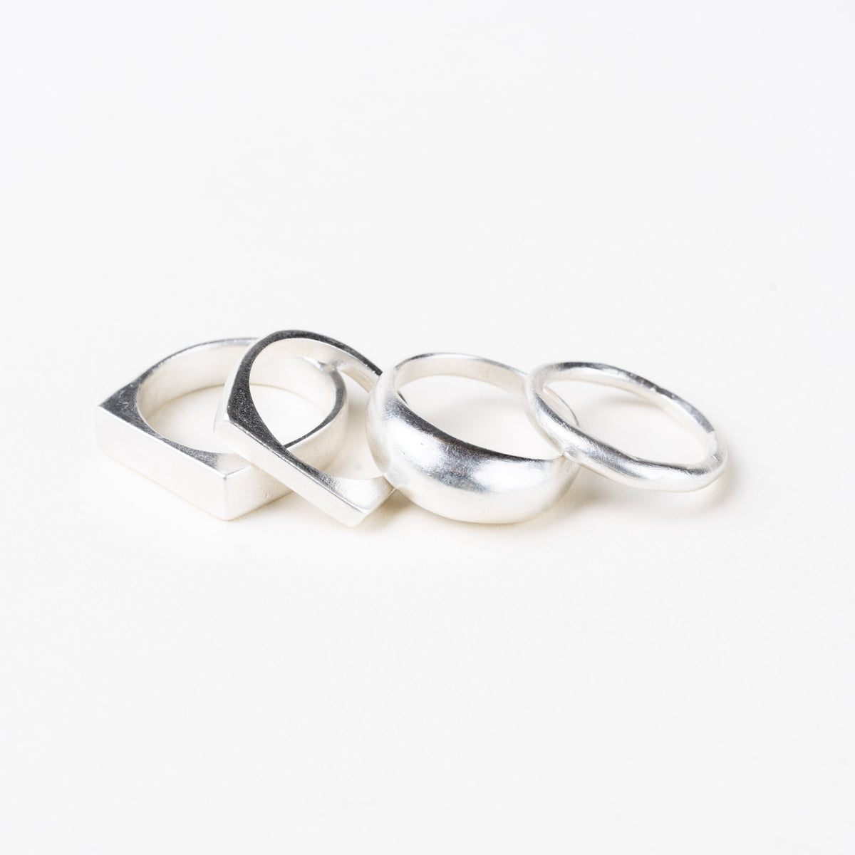LFJ Sterling Silver Light Square Rain Ring | The Factory Tofino